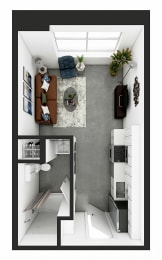 Studio, 1 & 2-BR Apartments in Downtown Birmingham, AL